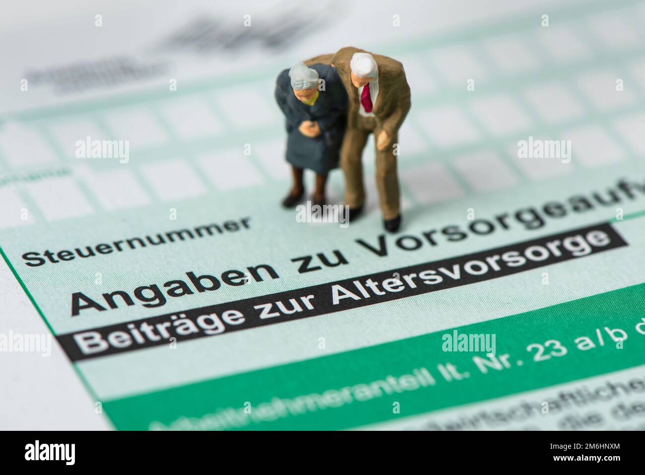 Tax declaration for tax office with form Stock Photo - Alamy