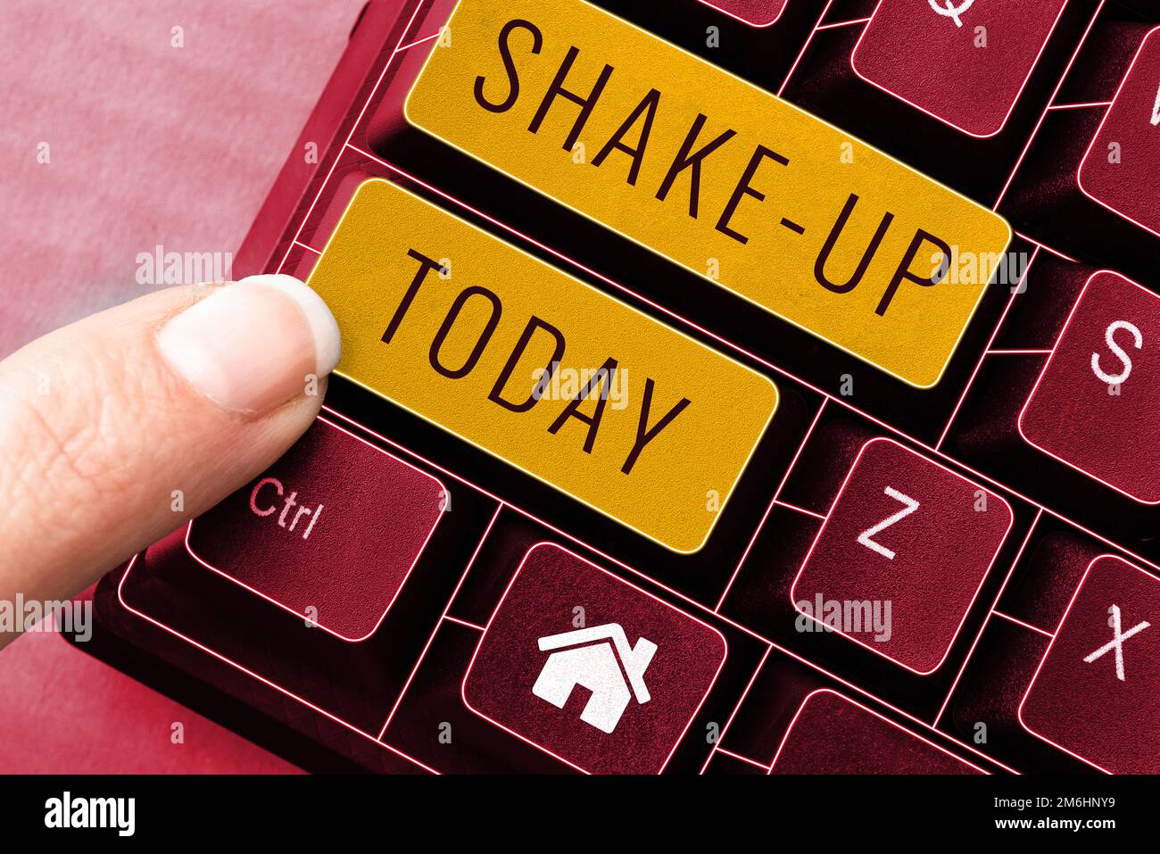 Sign displaying Shake Up. Business concept way of meeting someone or ...