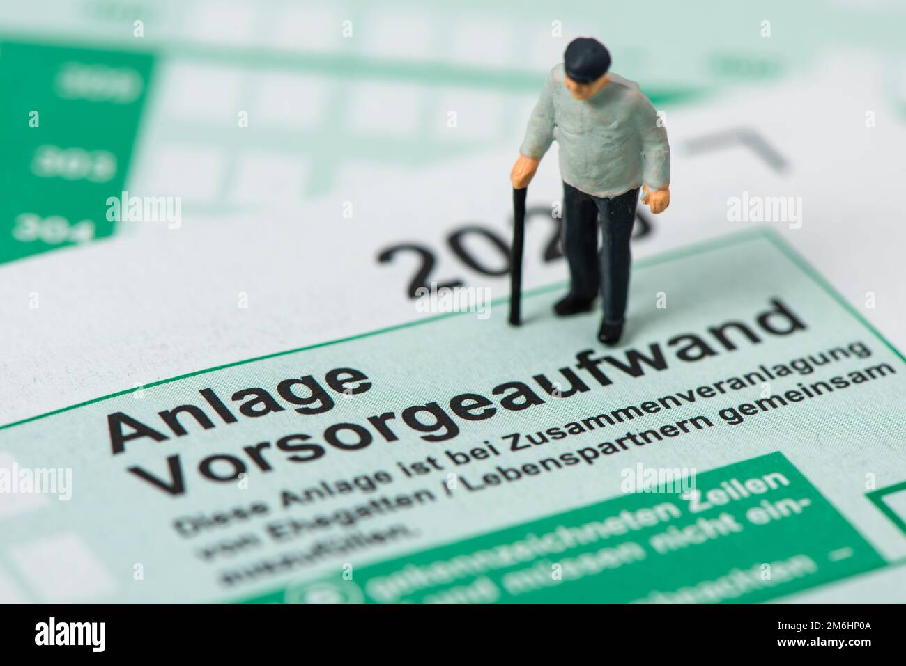 Tax declaration for tax office with form Stock Photo - Alamy