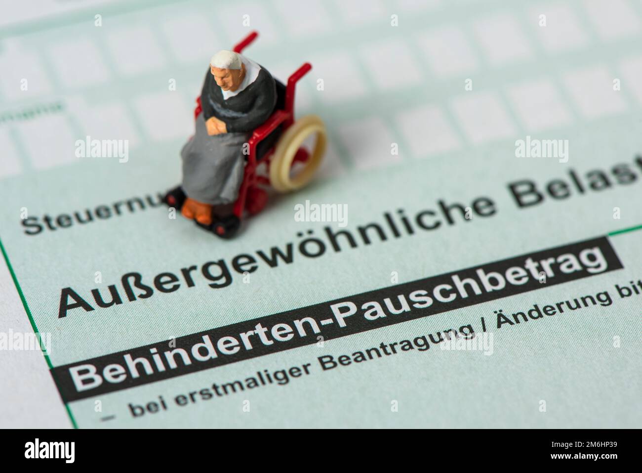 Tax declaration for tax office with form Stock Photo - Alamy