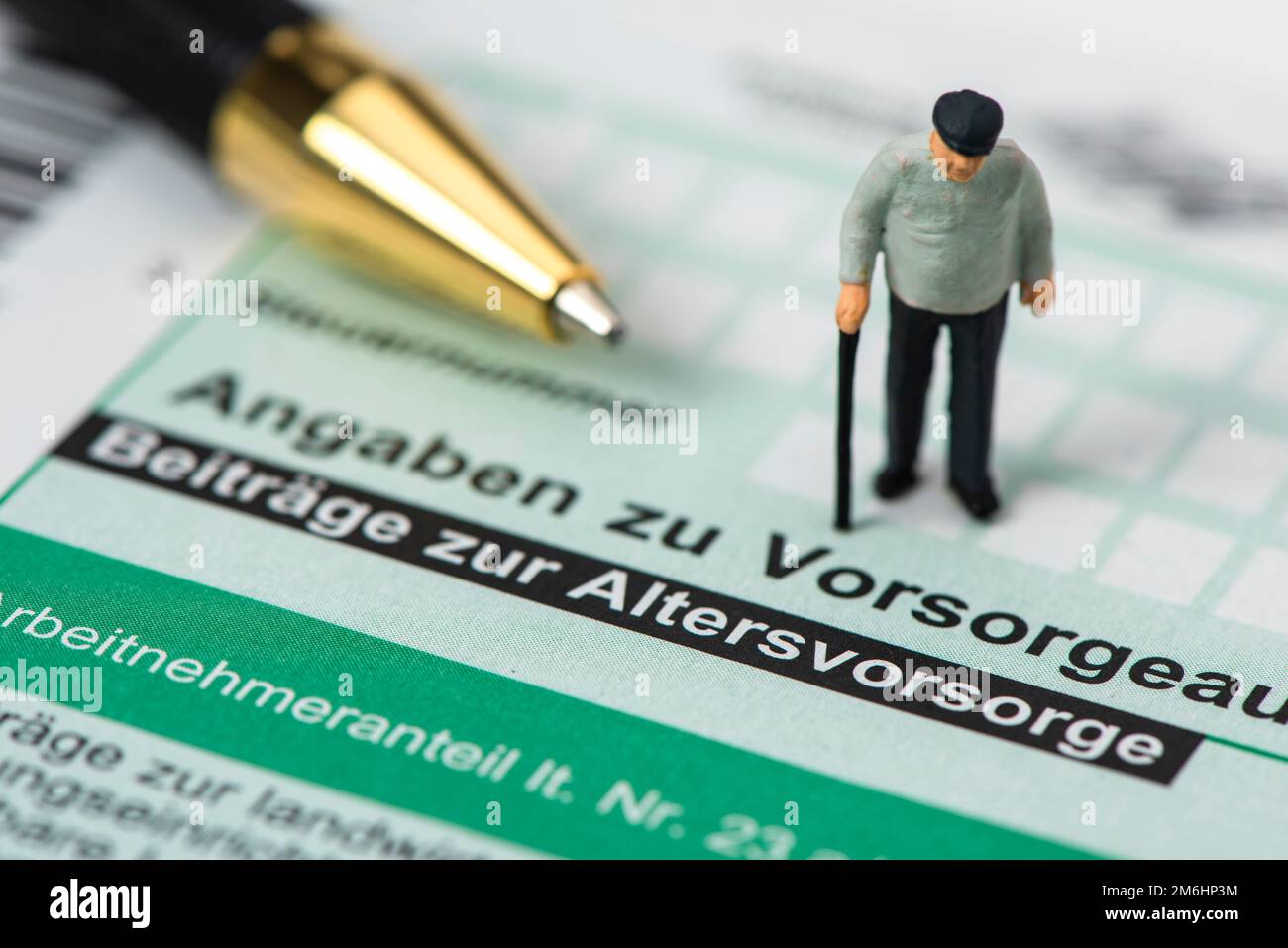 Tax declaration for tax office with form Stock Photo - Alamy