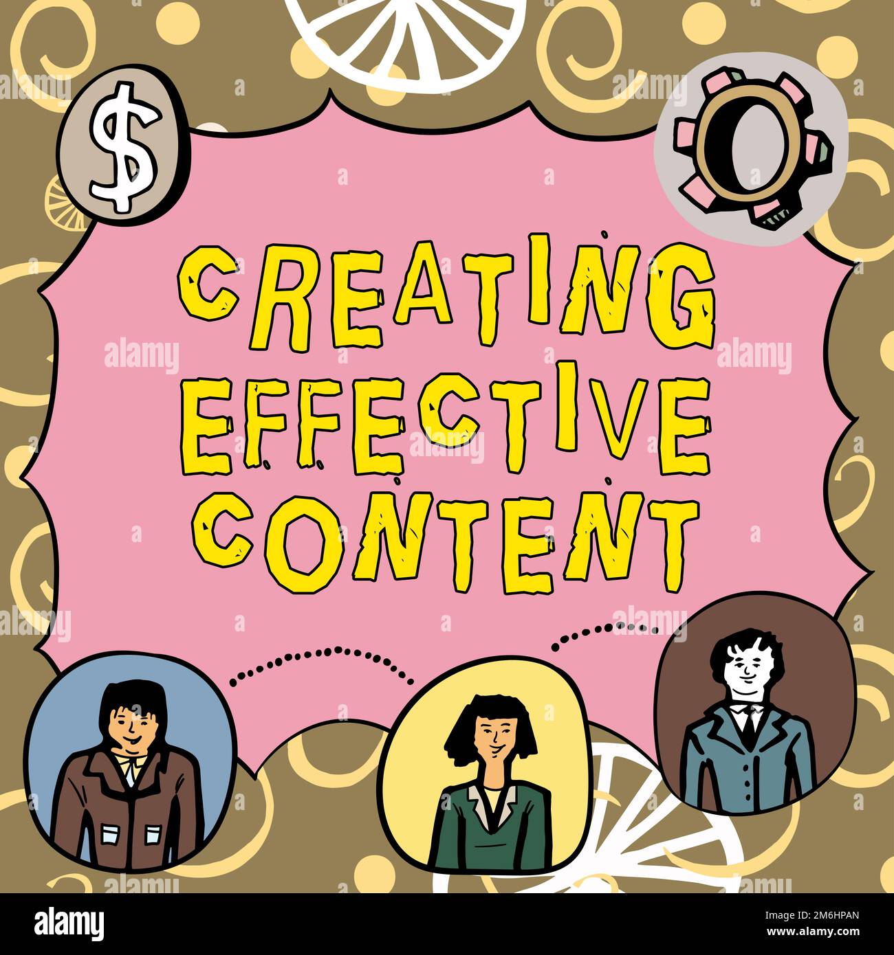 Text caption presenting Creating Effective Content. Word Written on Valuable Information ...
