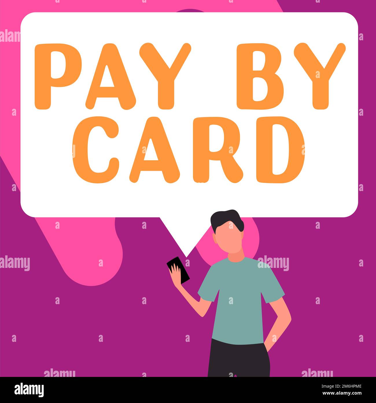 Inspiration showing sign Pay By Card. Business concept Payments on ...