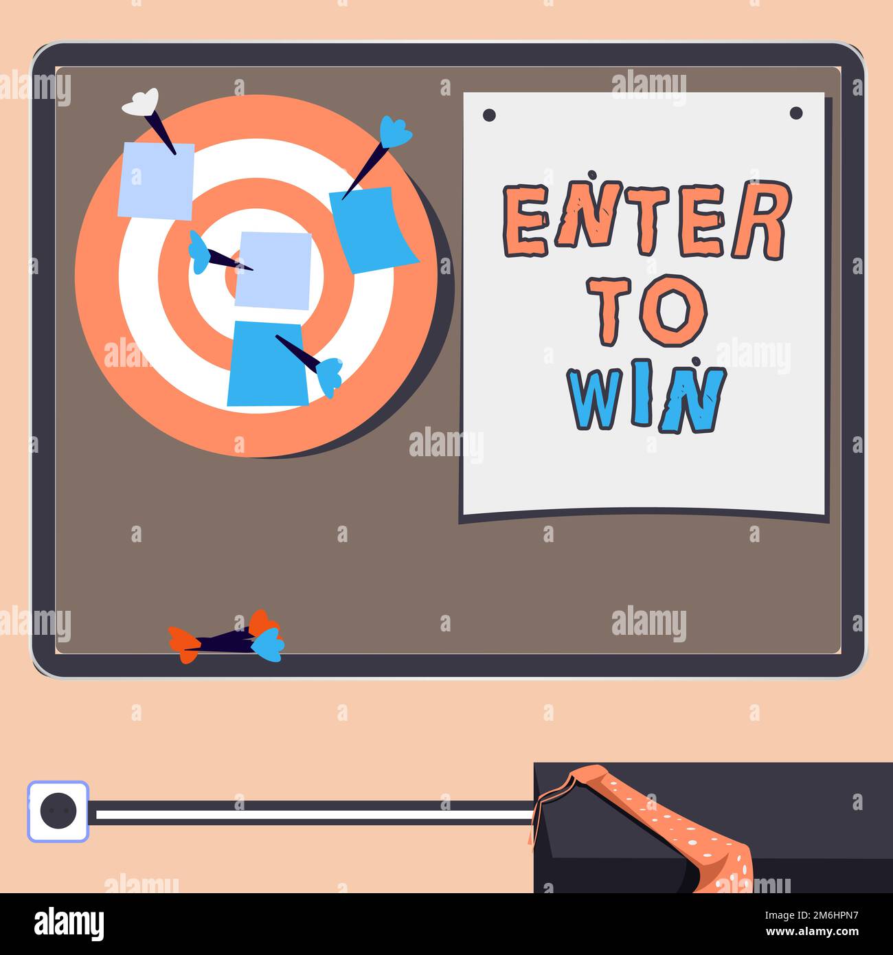 Text caption presenting Enter To Win. Business concept exchanging ...