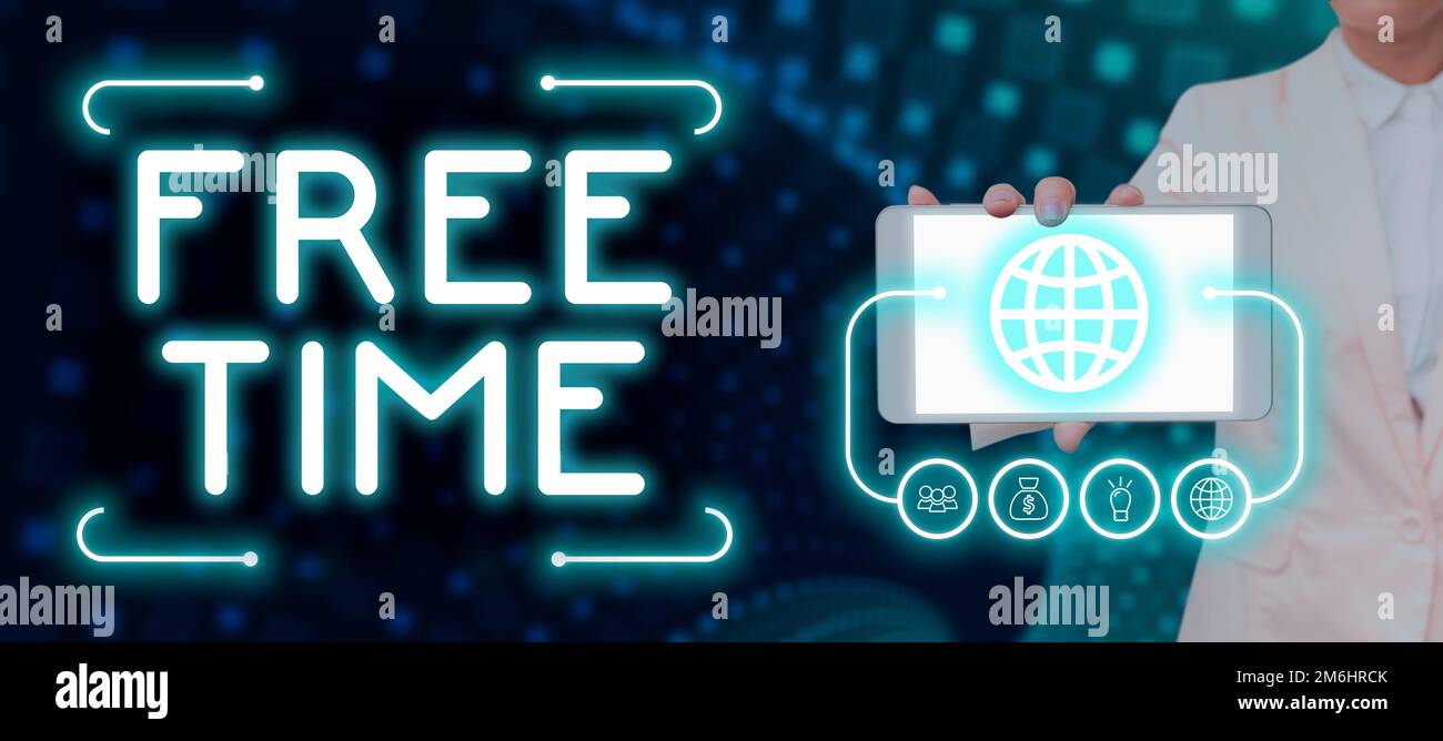 Inspiration showing sign Free Time. Business showcase time available ...