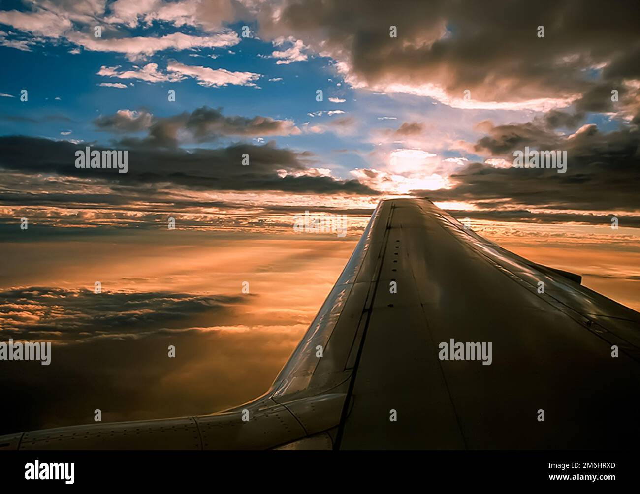 The view from the window of a passenger plane during Stock Photo - Alamy