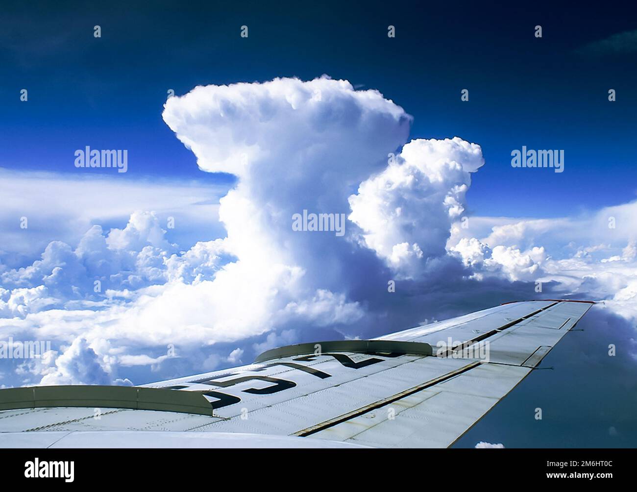 The view from the window of a passenger plane during Stock Photo - Alamy