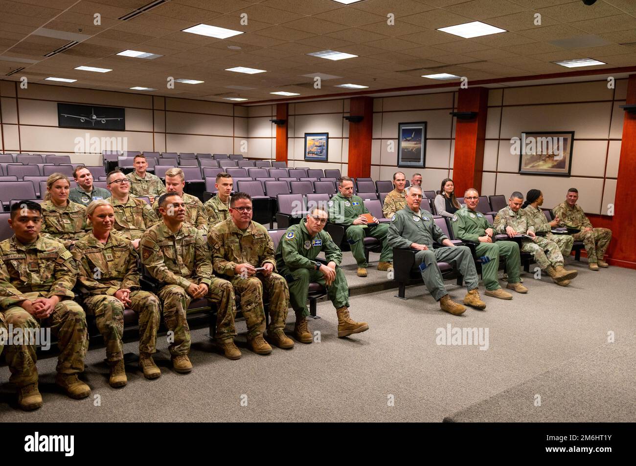 Air Mobility Command’s command team attends a KC-135 Stratotanker ...