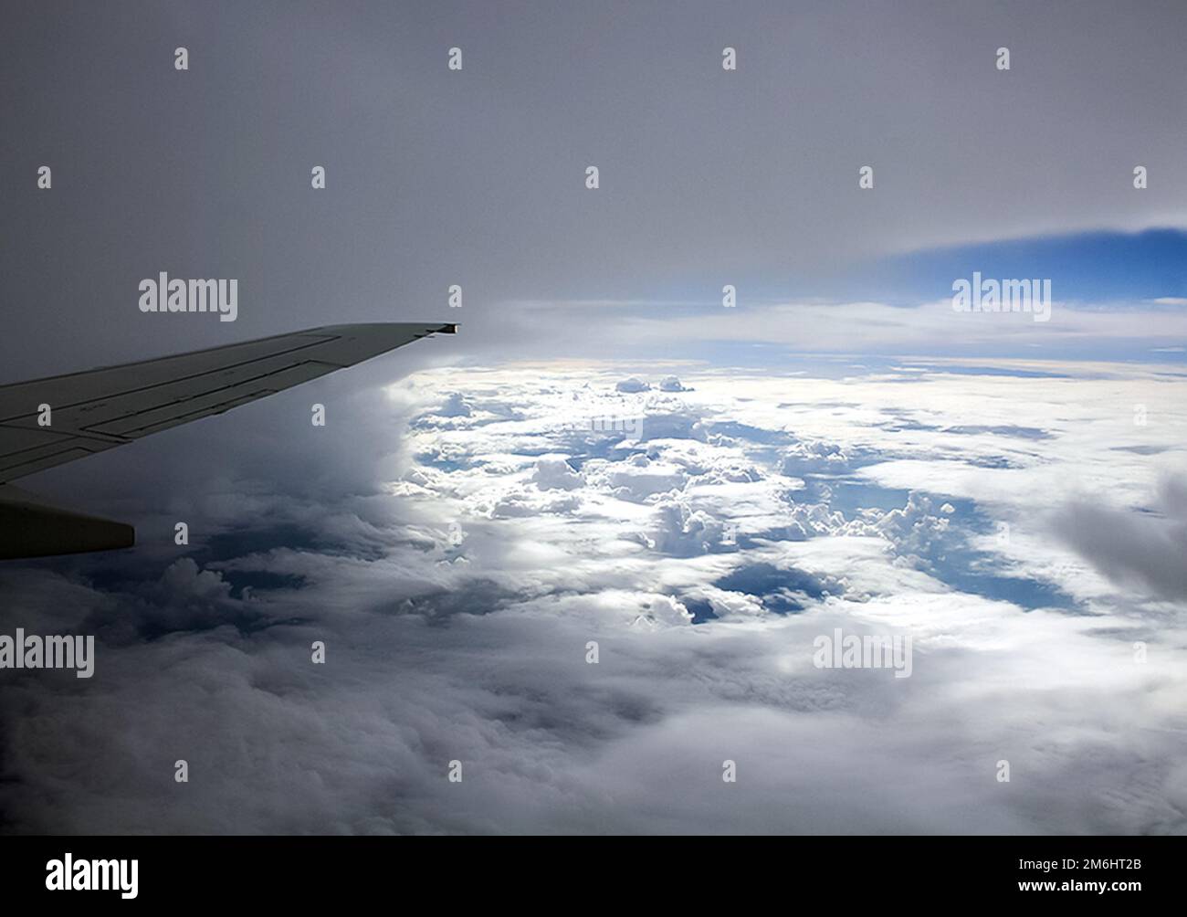 The view from the window of a passenger plane during Stock Photo - Alamy