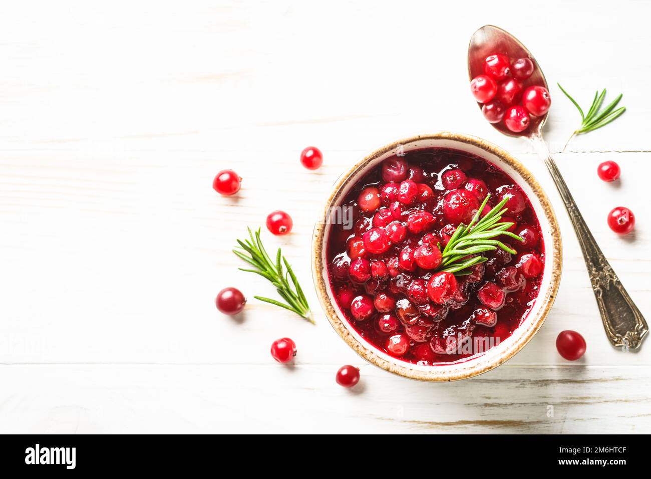 Bowl cranberry sauce Cut Out Stock Images & Pictures - Alamy