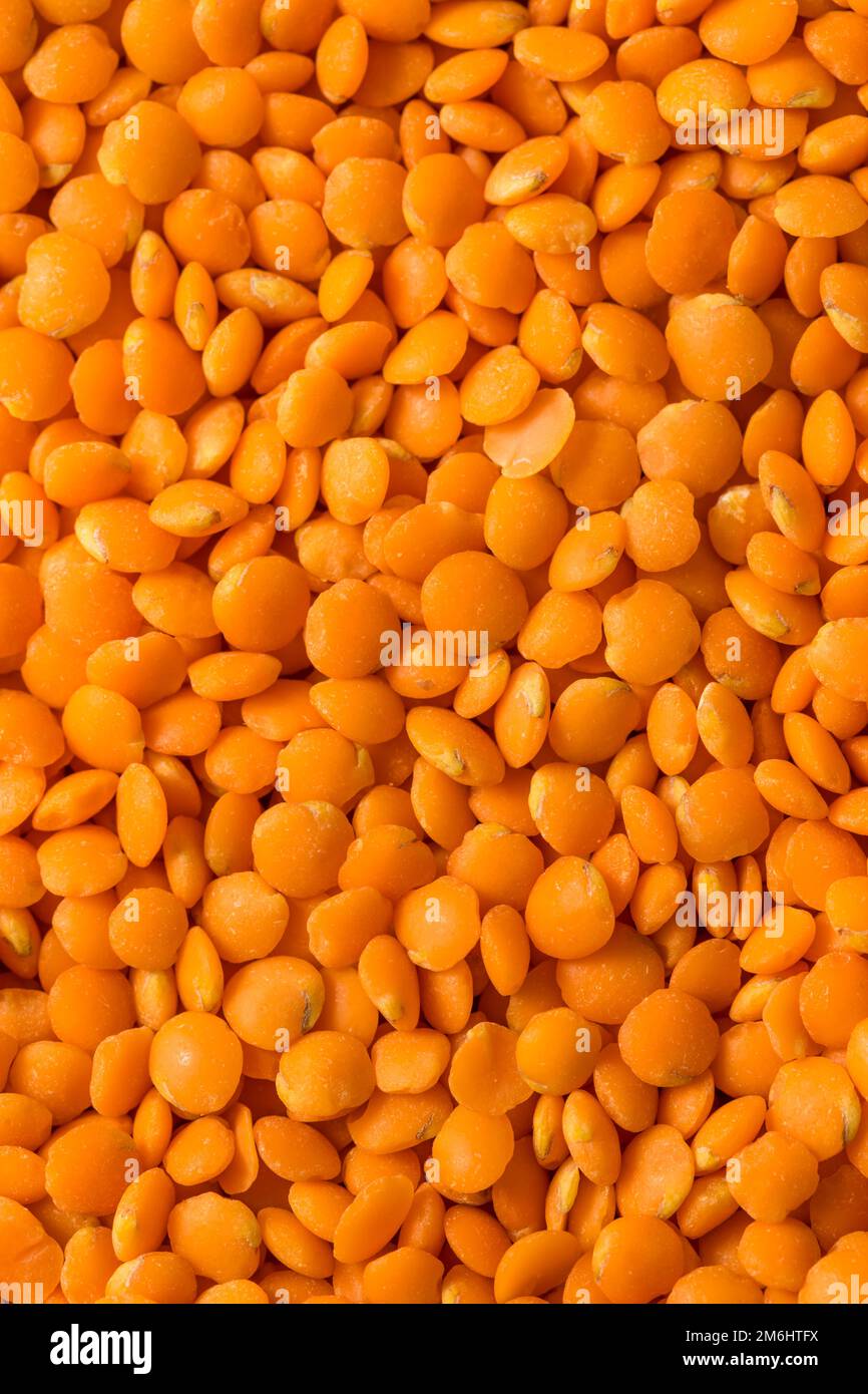 Organic red lentils background hi-res stock photography and images - Alamy