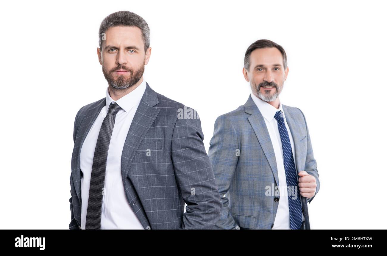 photo of businessmen colleagues wearing suit. businessmen colleagues in ...