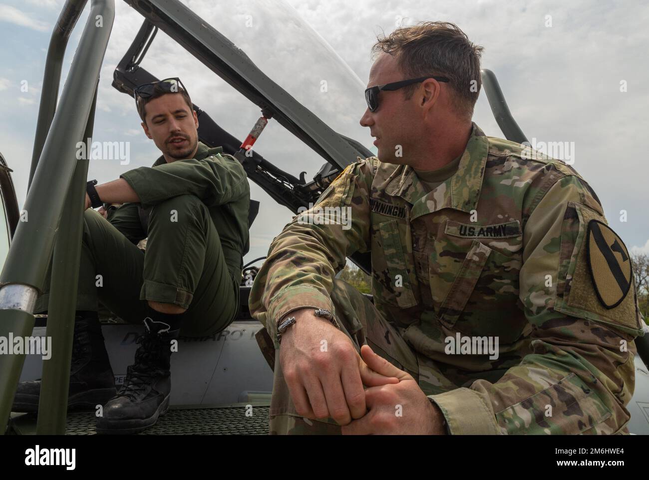 U.S. Army Chief Warrant Officer 2, Owen Cunningham, assigned to 3rd ...