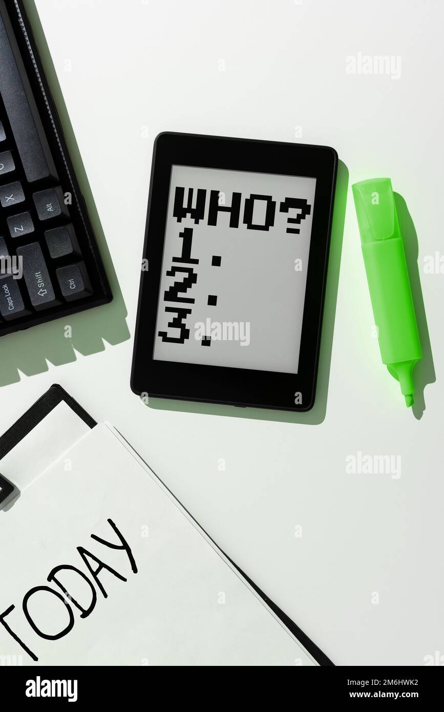 Conceptual display Who. Concept meaning Asking the name of specific ...