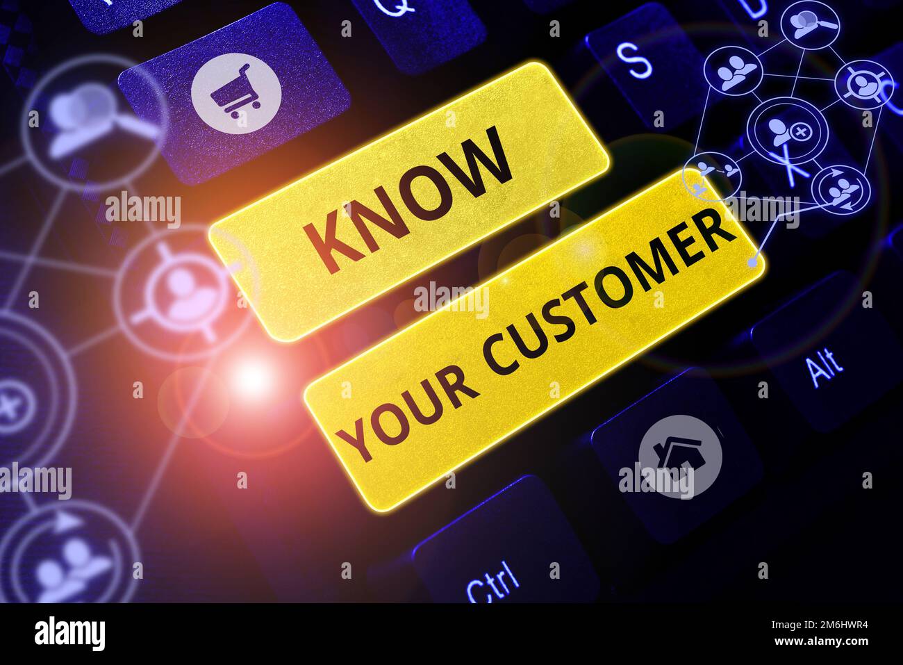 Text caption presenting Know Your Customer. Business concept Marketing ...