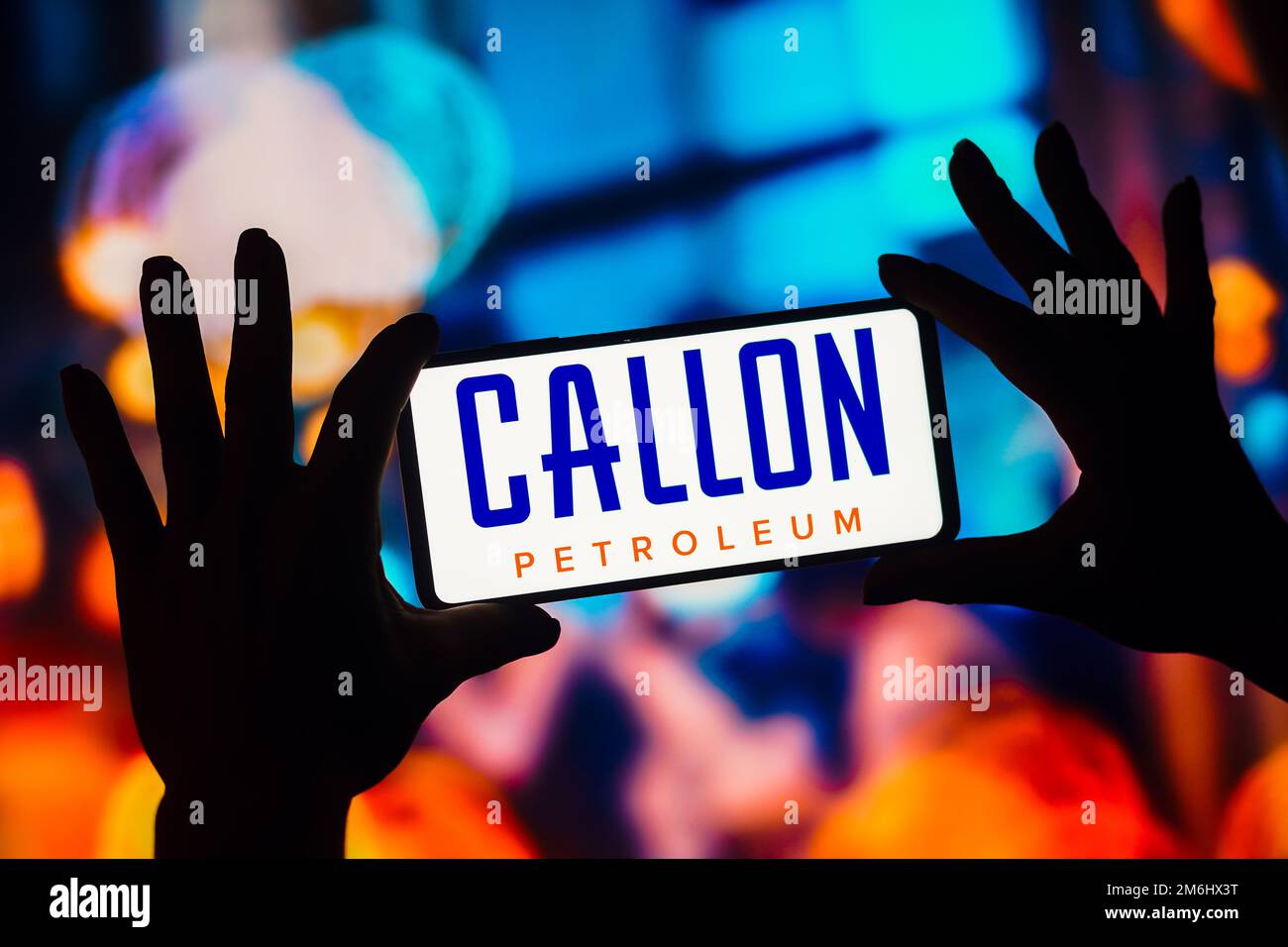 In this photo illustration, the Callon Petroleum Company logo is ...