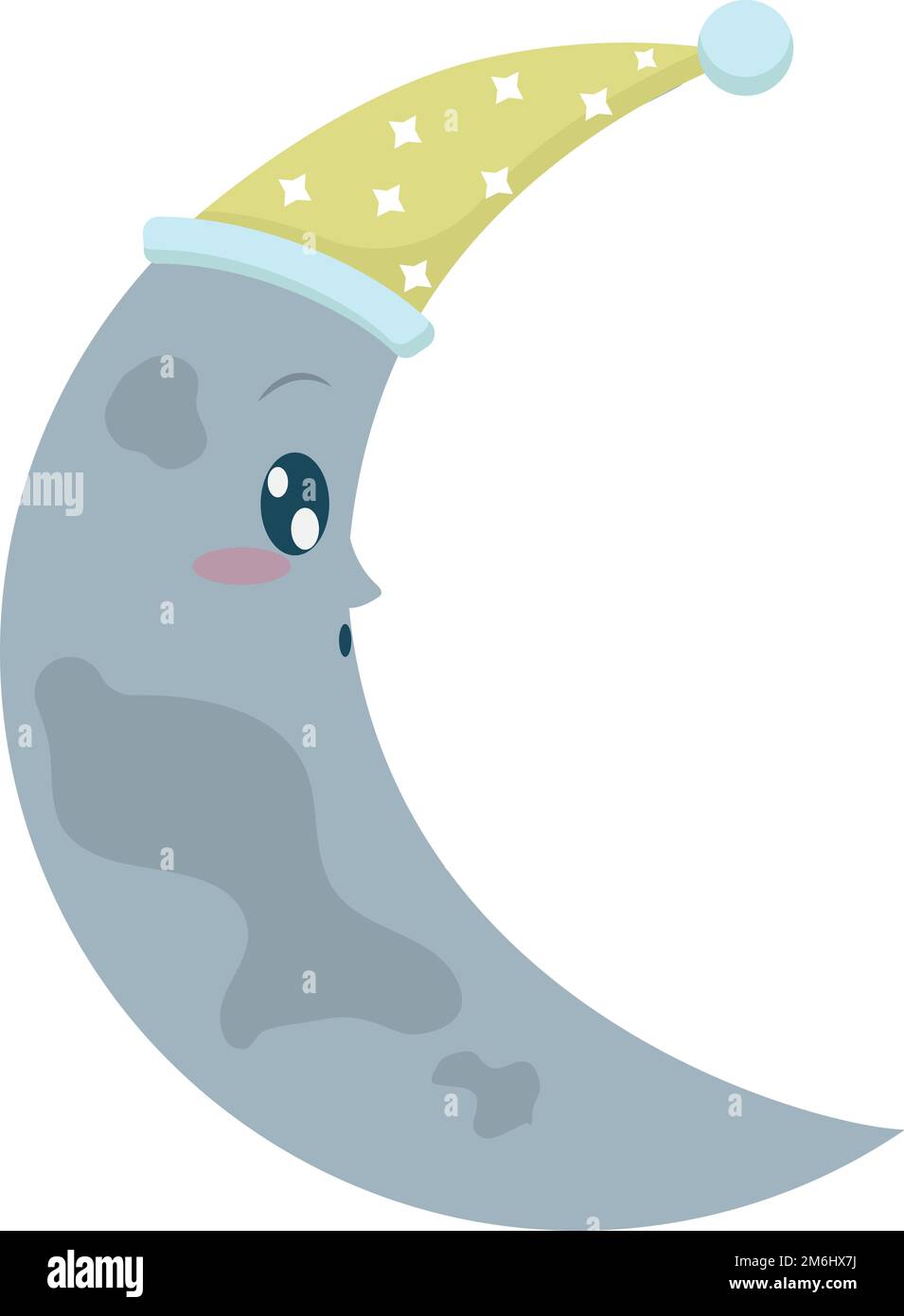 cartoon sleeping moon Stock Vector Image & Art - Alamy