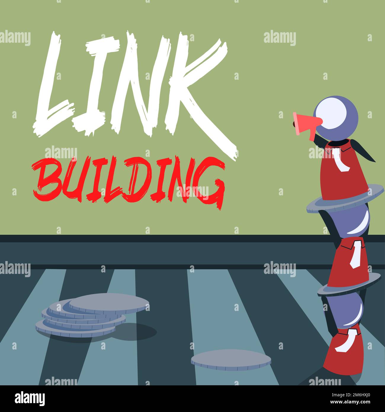 Inspiration showing sign Link Building. Business idea SEO Term Exchange ...
