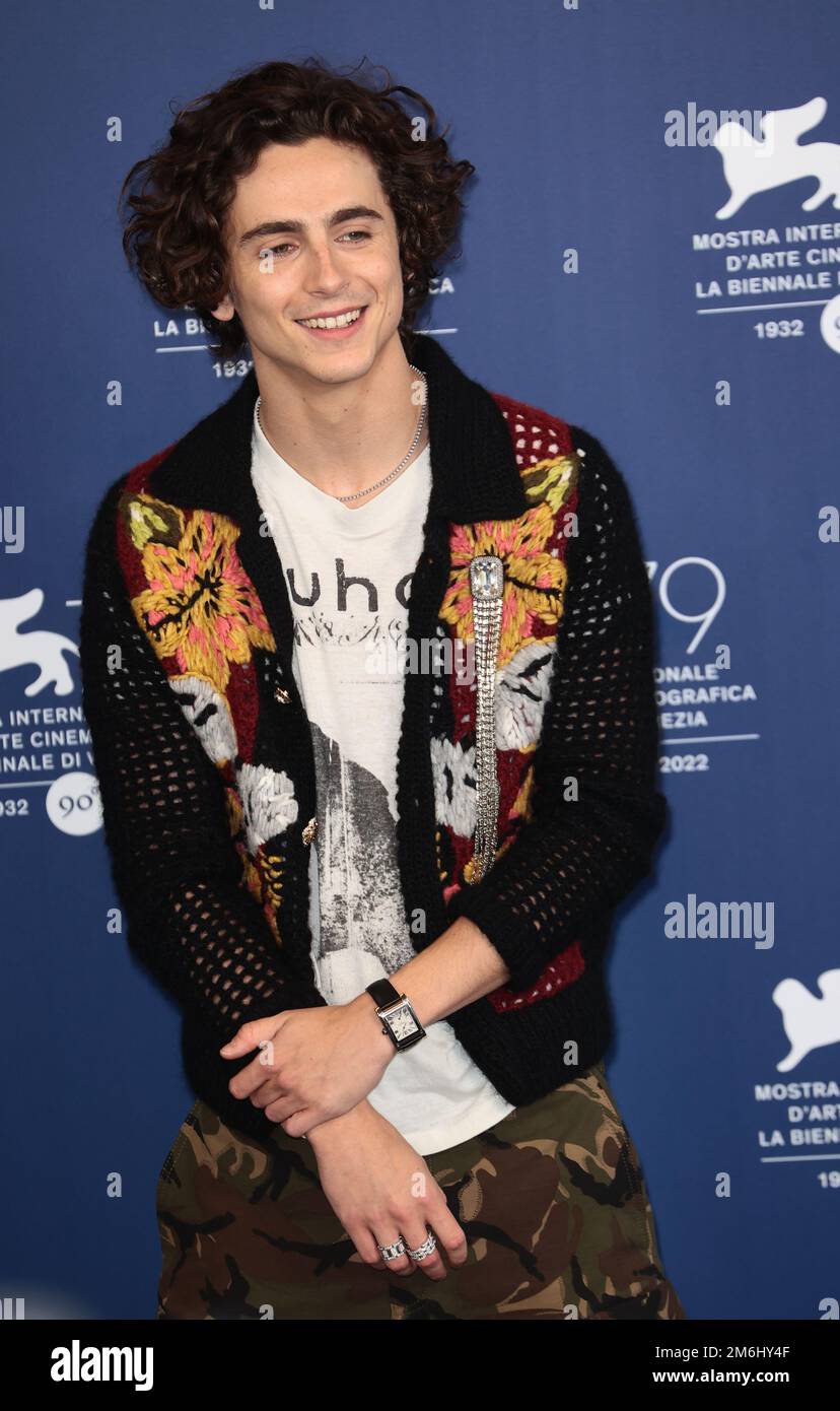 VENICE, ITALY - SEPTEMBER 02: Timothée Chalamet attend the photocall ...