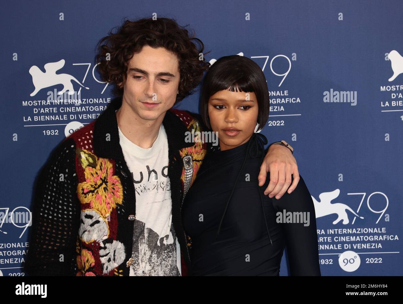 VENICE, ITALY - SEPTEMBER 02: Timothée Chalamet and Taylor Russell ...