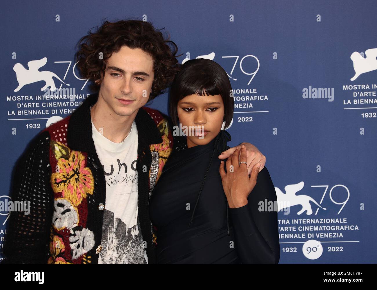 VENICE, ITALY - SEPTEMBER 02: Timothée Chalamet and Taylor Russell ...