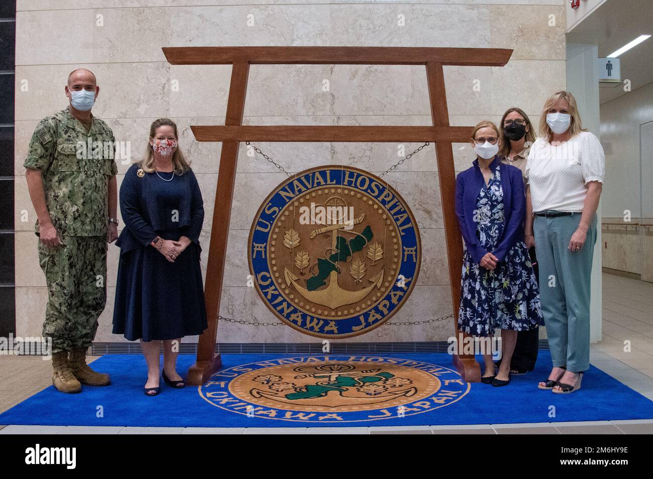 From left to right, U.S. Navy Capt. Thomas Piner, U.S. Naval Hospital ...
