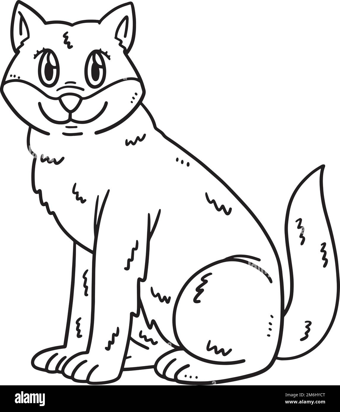 Mother Dog Isolated Coloring Page for Kids Stock Vector Image & Art - Alamy