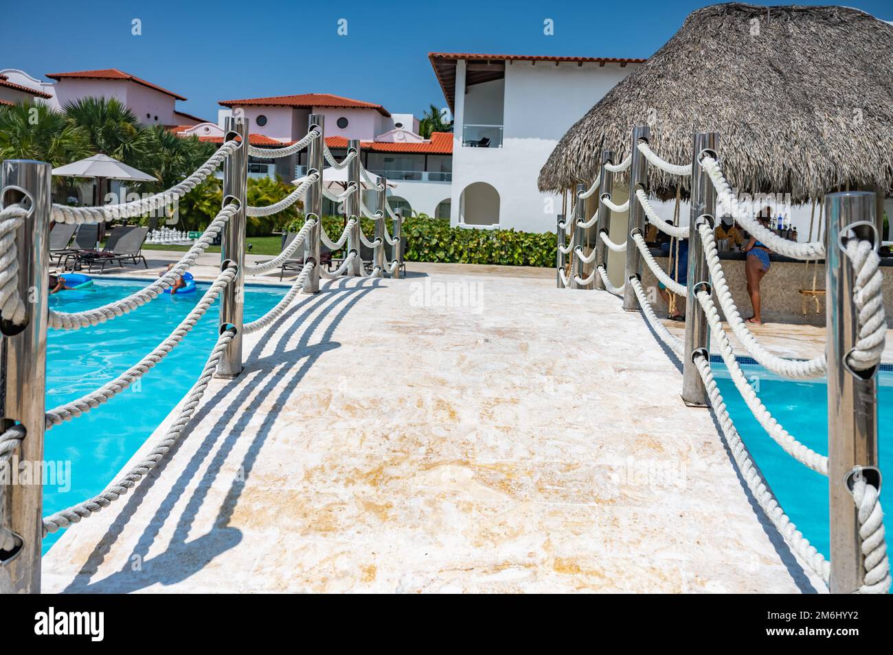 Bridge over pool hi-res stock photography and images - Alamy