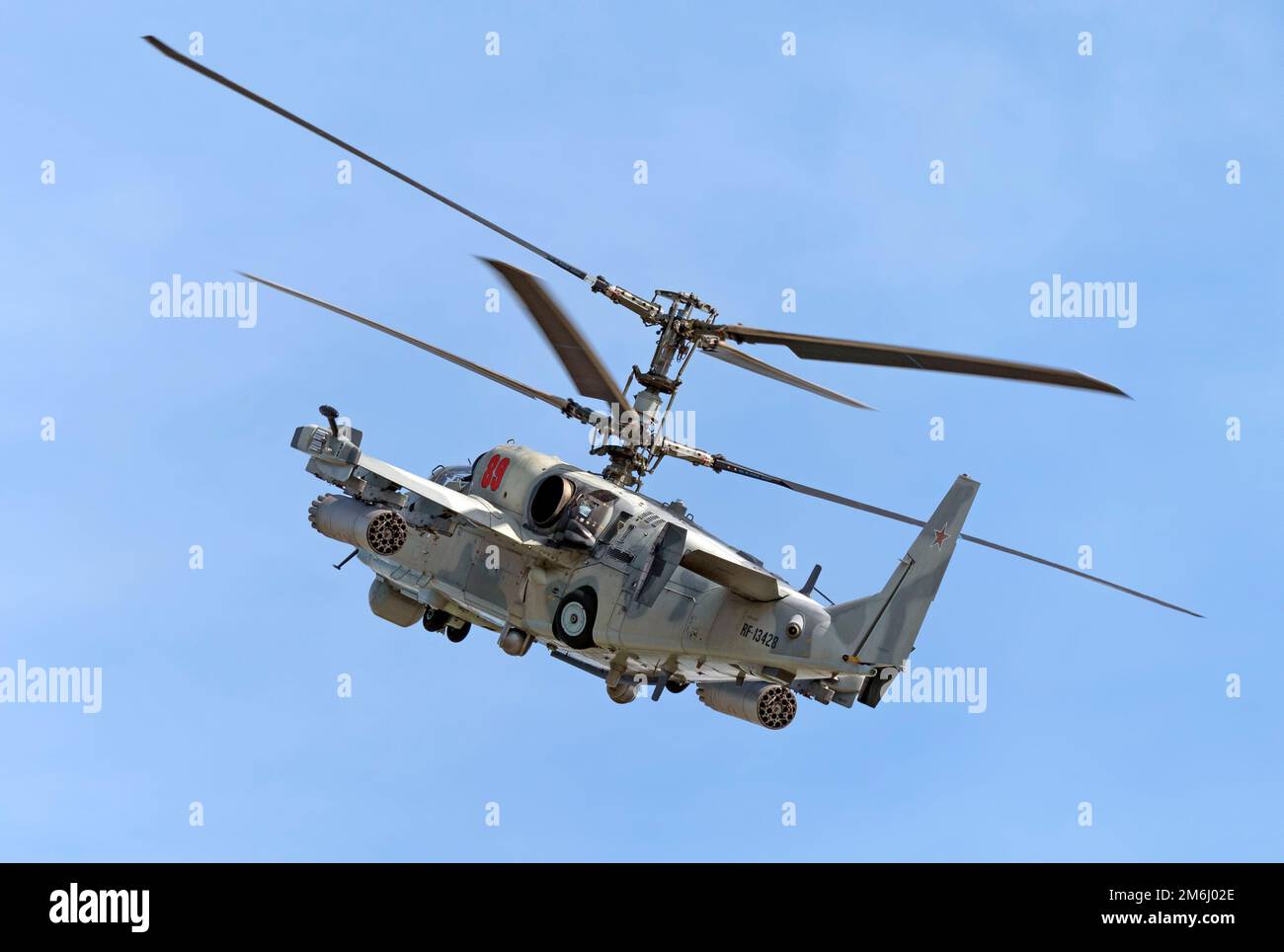 ZHUKOVSKY, RUSSIA - SEPTEMBER 01, 2019: Demonstration of the Kamov Ka ...