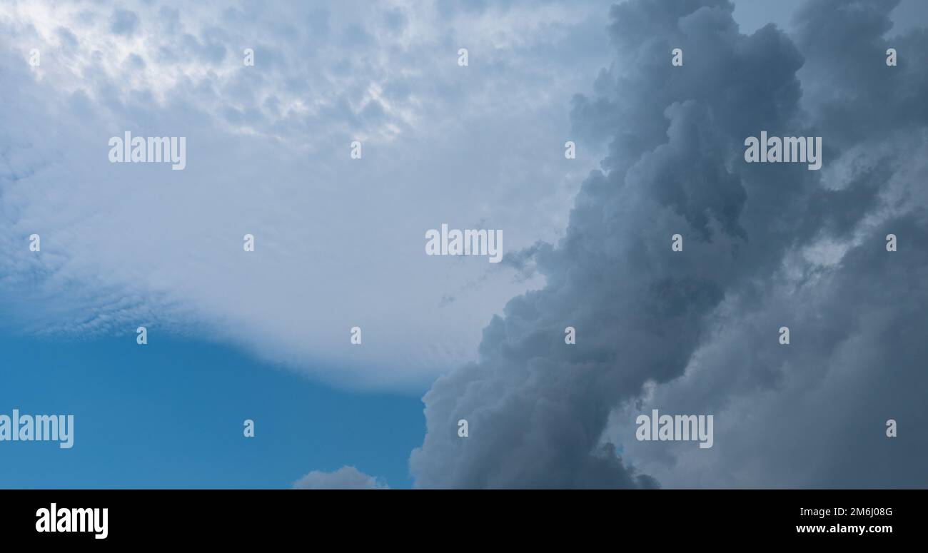 Time lapse of flying clouds nature background no birds, no flicker ...