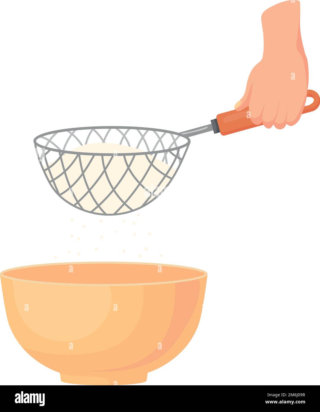 Vintage flour sifter Stock Vector Images - Alamy