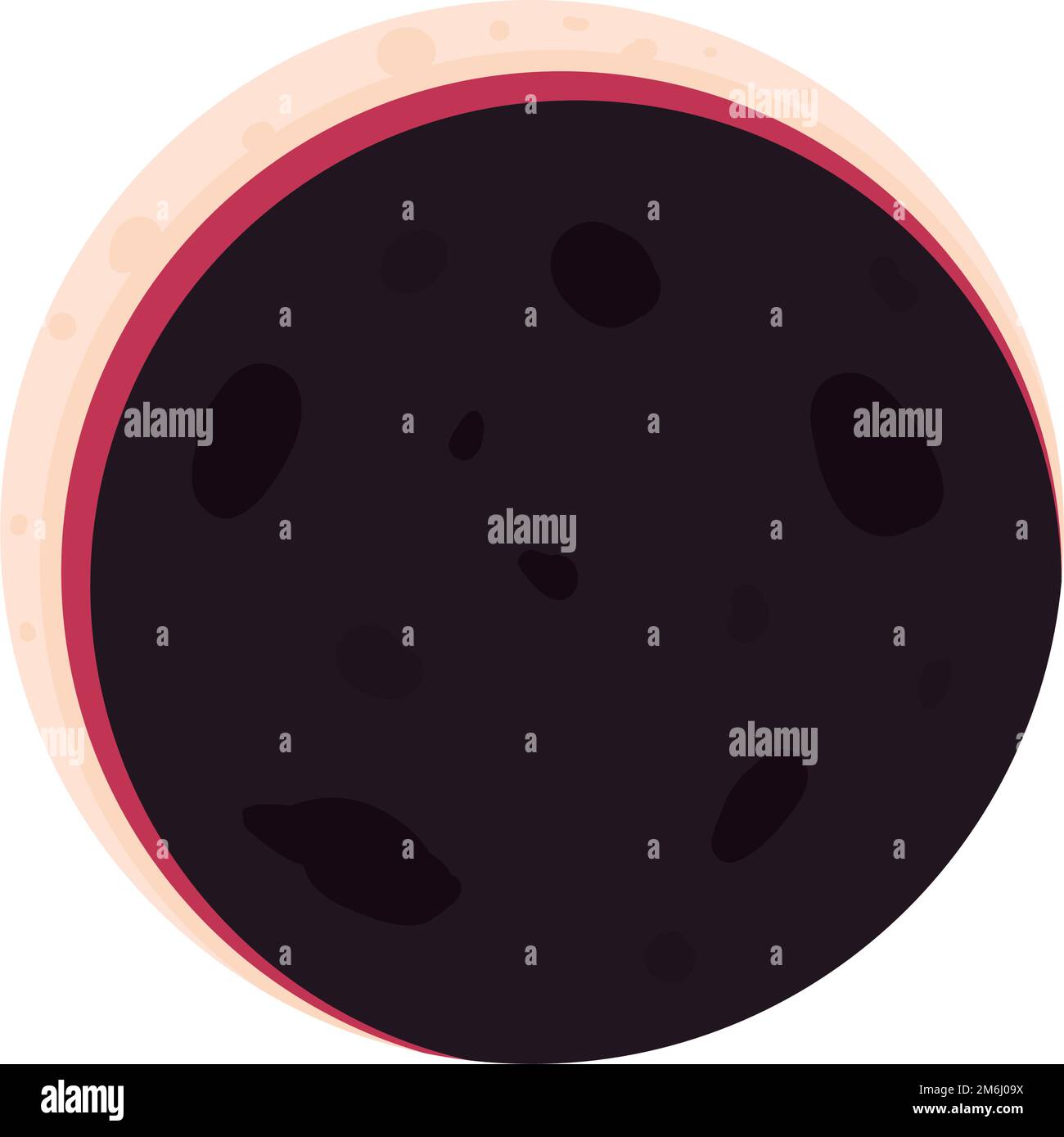 flat crescent moon illustration Stock Vector Image & Art - Alamy