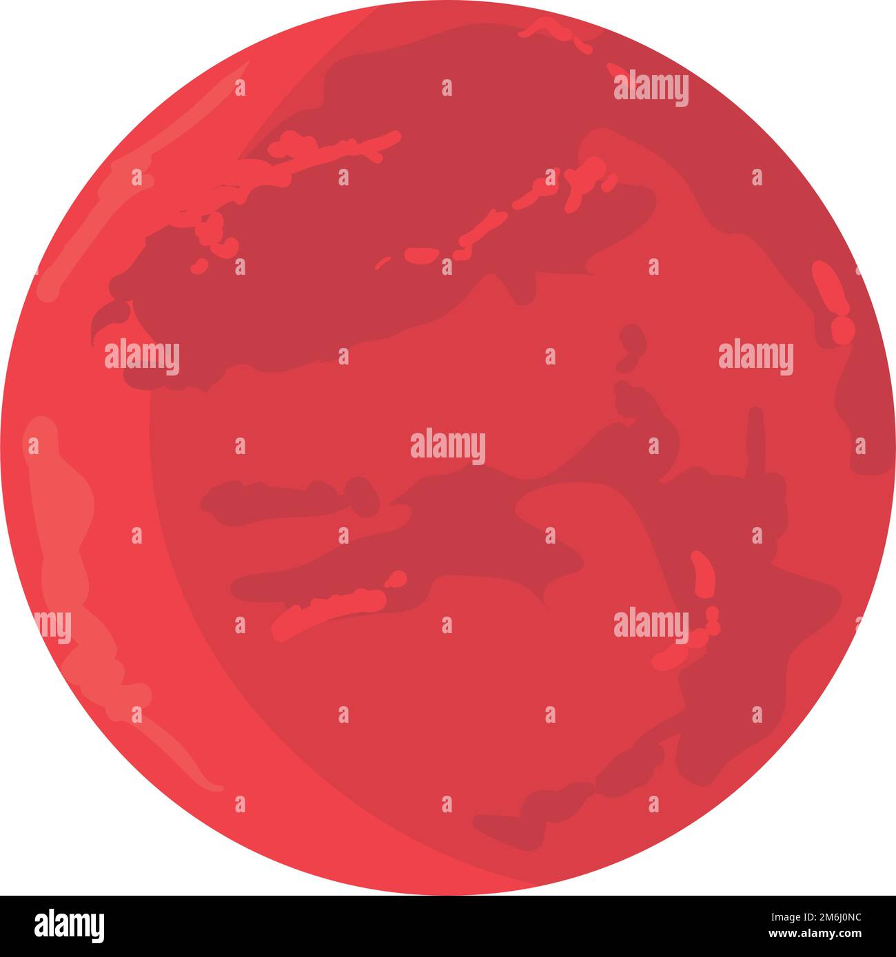 flat red moon illustration Stock Vector Image & Art - Alamy