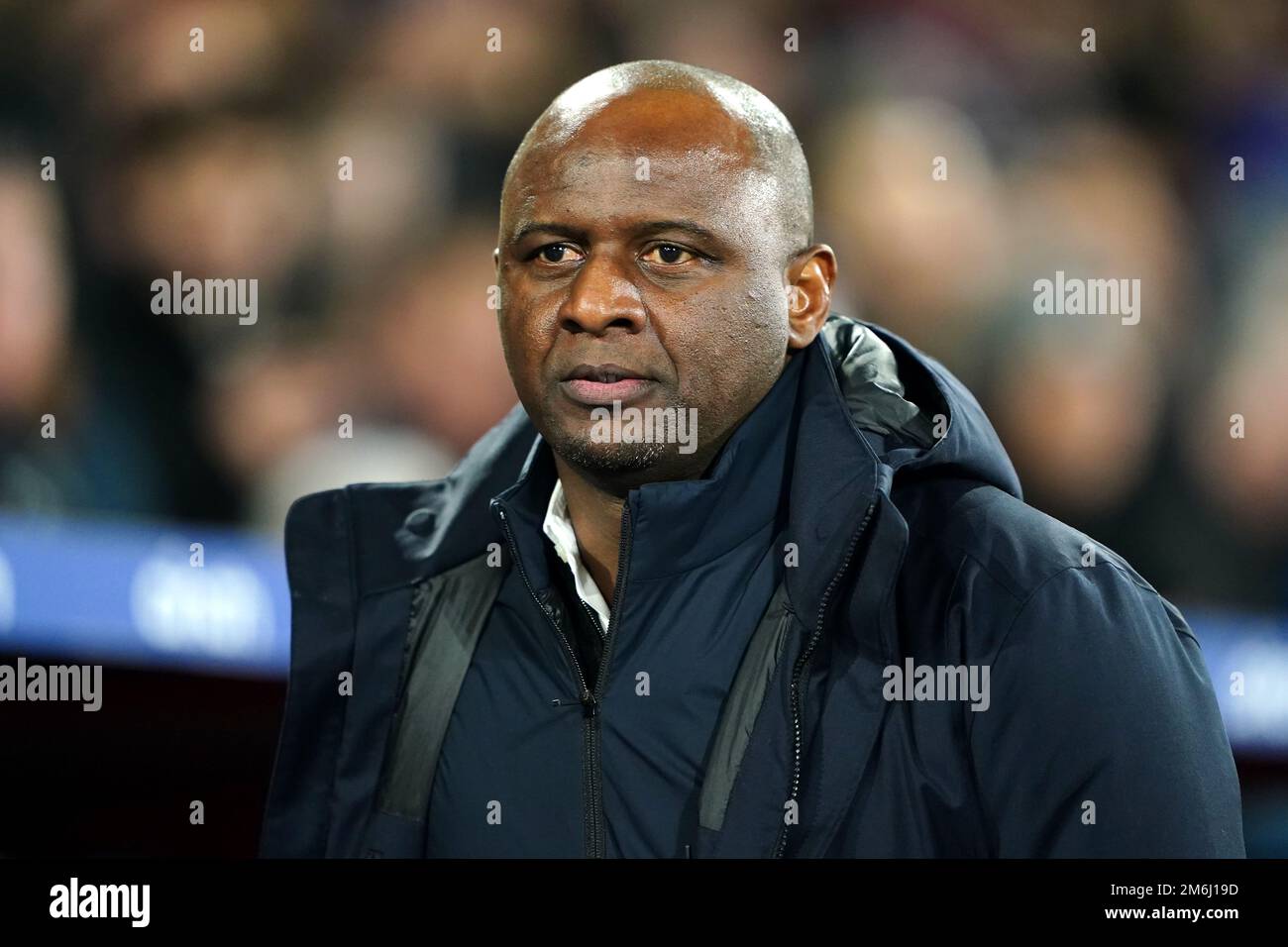 Crystal Palace manager Patrick Vieira prior to kick-off in the Premier ...