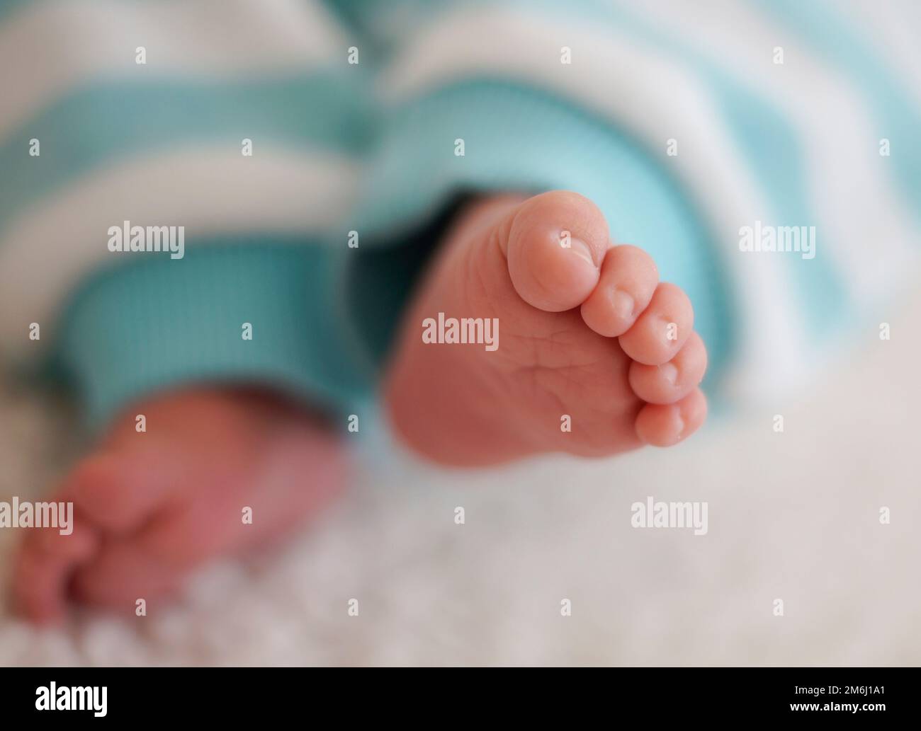 Close up newborn baby feet.baby feet on white Stock Photo - Alamy