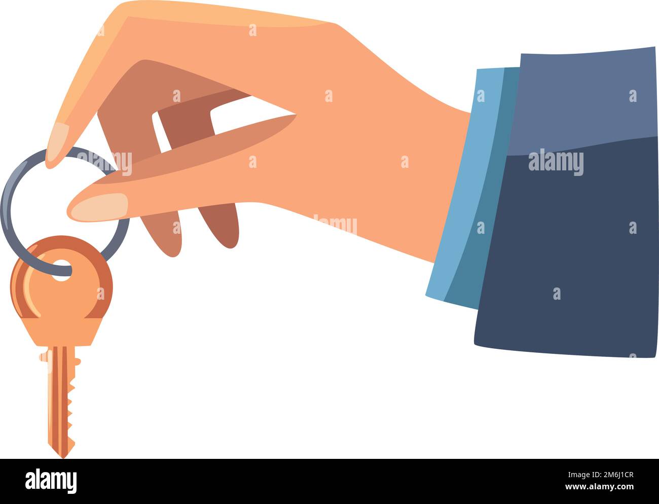 flat hands with keys Stock Vector Image & Art - Alamy