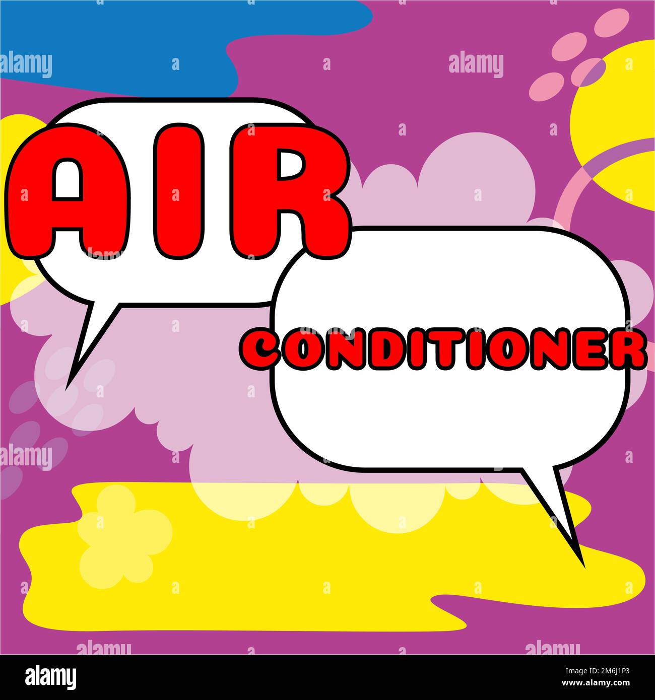 Sign displaying Air Conditioner. Concept meaning apparatus for washing ...