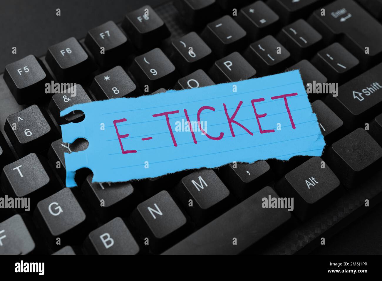 Writing displaying text E Ticket. Business showcase Digital ticket that ...