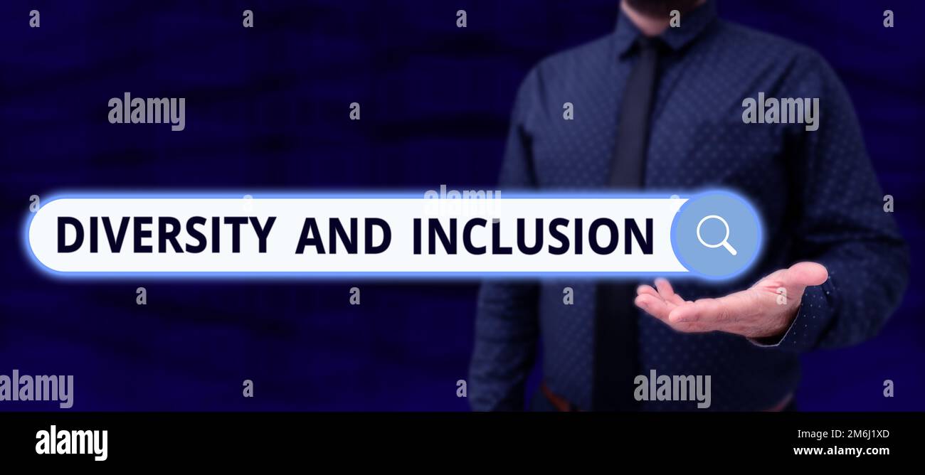 Sign displaying Diversity And Inclusion. Conceptual photo range human ...