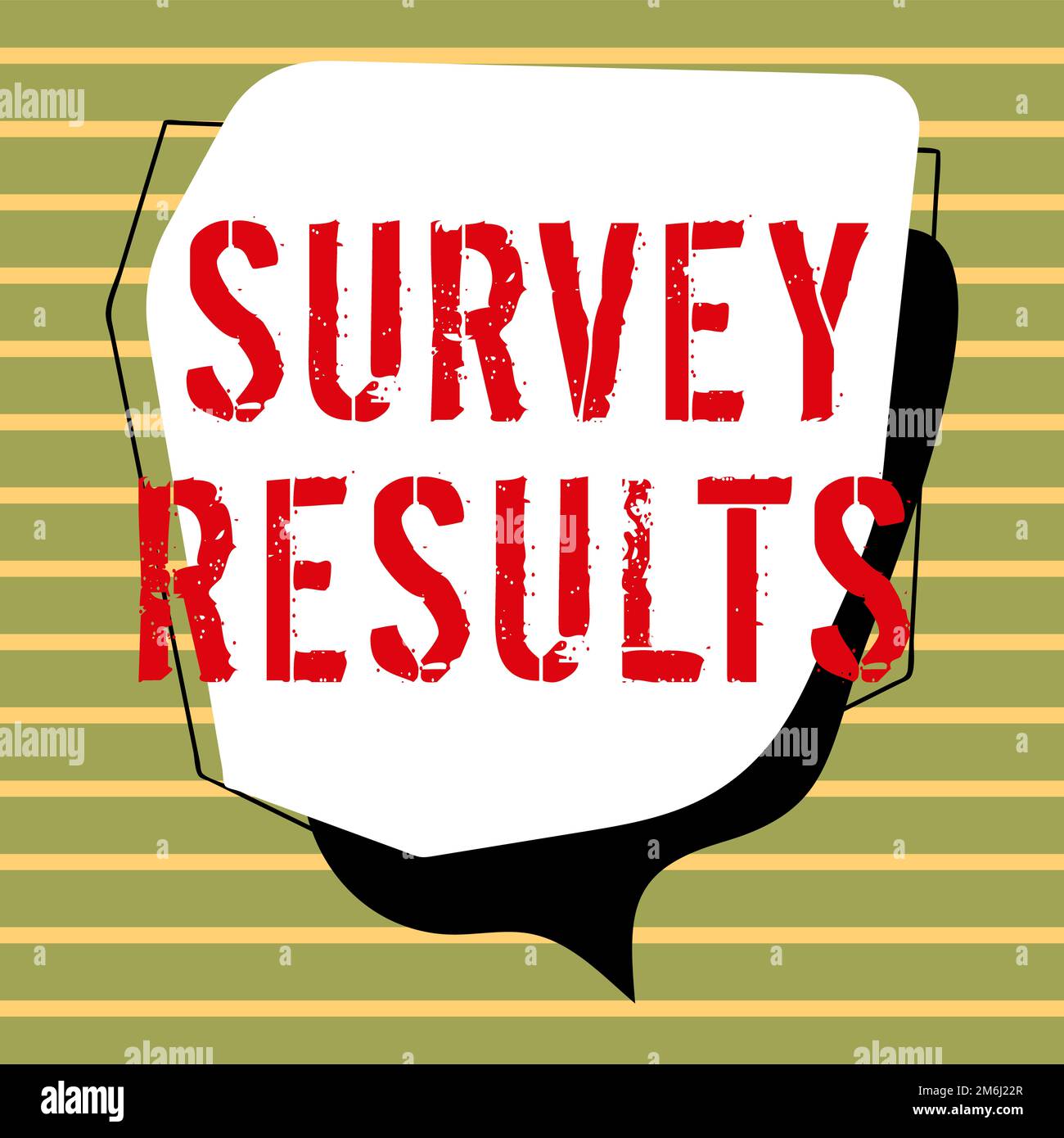 Writing Displaying Text Survey Results Concept Meaning Result Of Activity That Collects Or