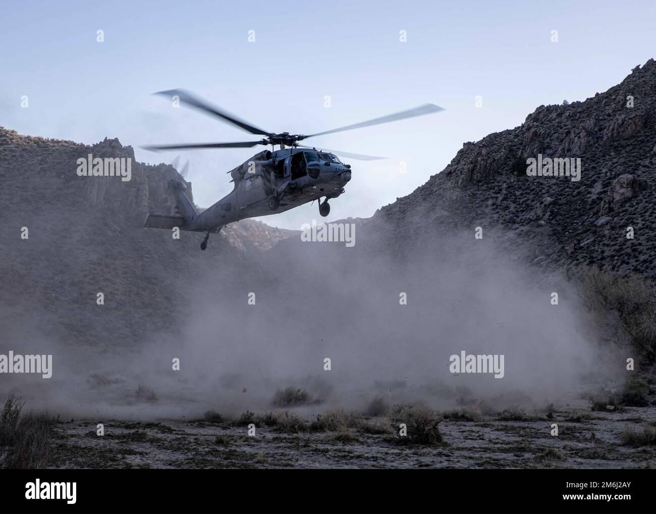 An Mh-60S Knighthawk helicopter attached to Helicopter Sea Combat ...
