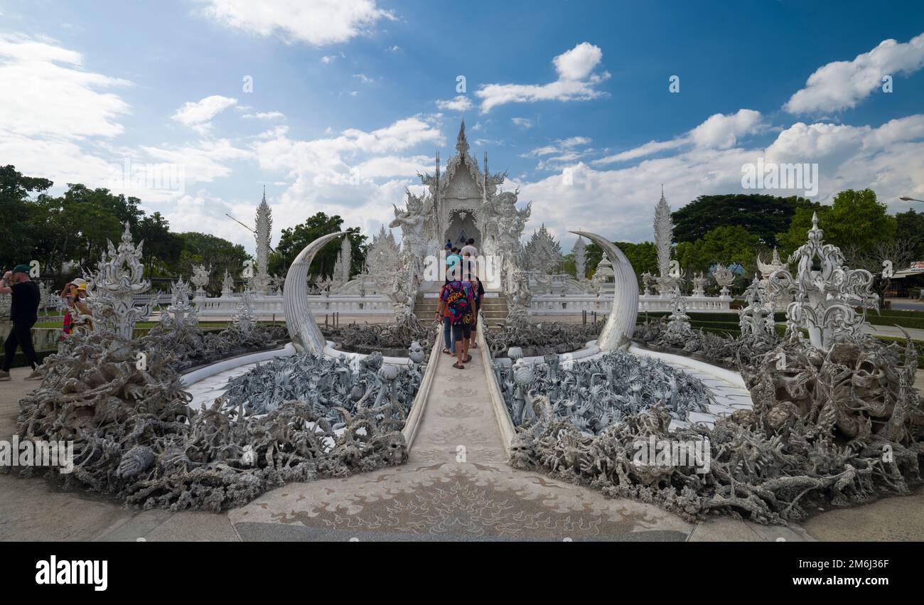 Chiang Rai, Thailand. November 14, 2022. Wat Rong Khun or White Temple ...