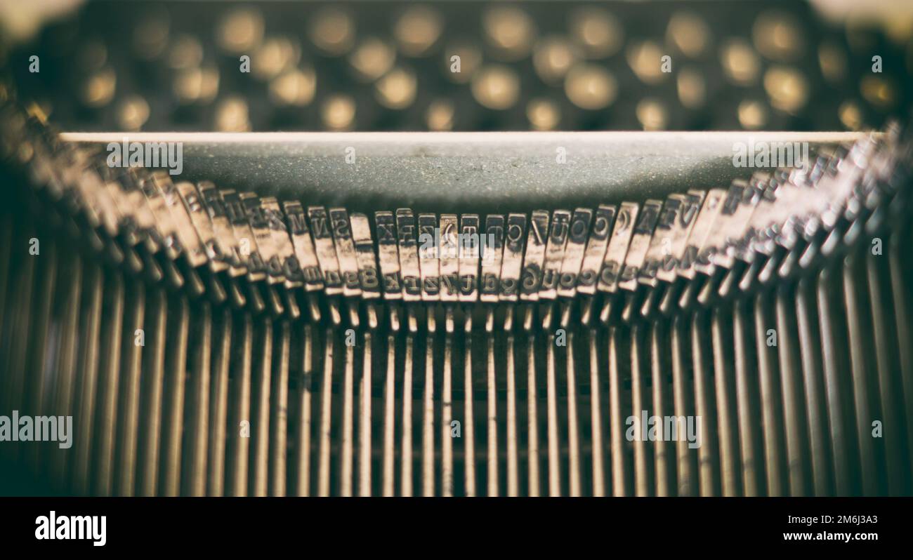 Typewriter macro view hi-res stock photography and images - Alamy