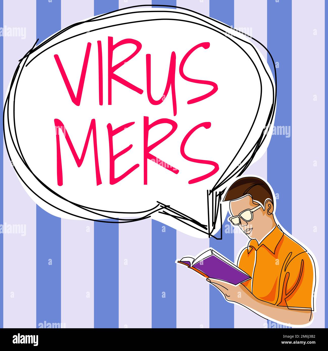 Handwriting text Virus Mers. Word Written on viral respiratory illness that first reported in ...
