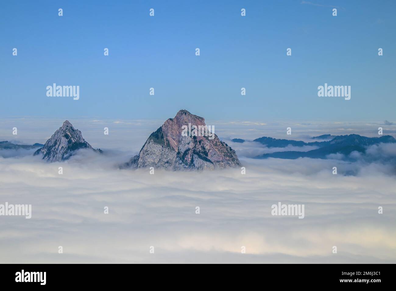 Above the clouds, Small Myth and Big Myth Stock Photo - Alamy