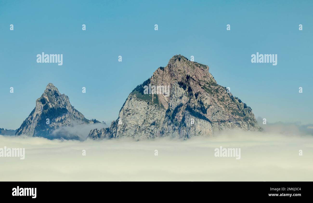 Above the clouds, Small Myth and Big Myth Stock Photo - Alamy