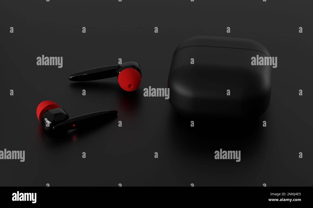 White wireless bluetooth earphones hi-res stock photography and images ...