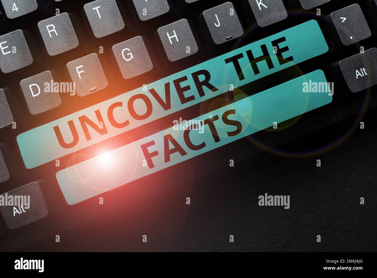 Text sign showing Uncover The Facts. Business concept Find the truth ...
