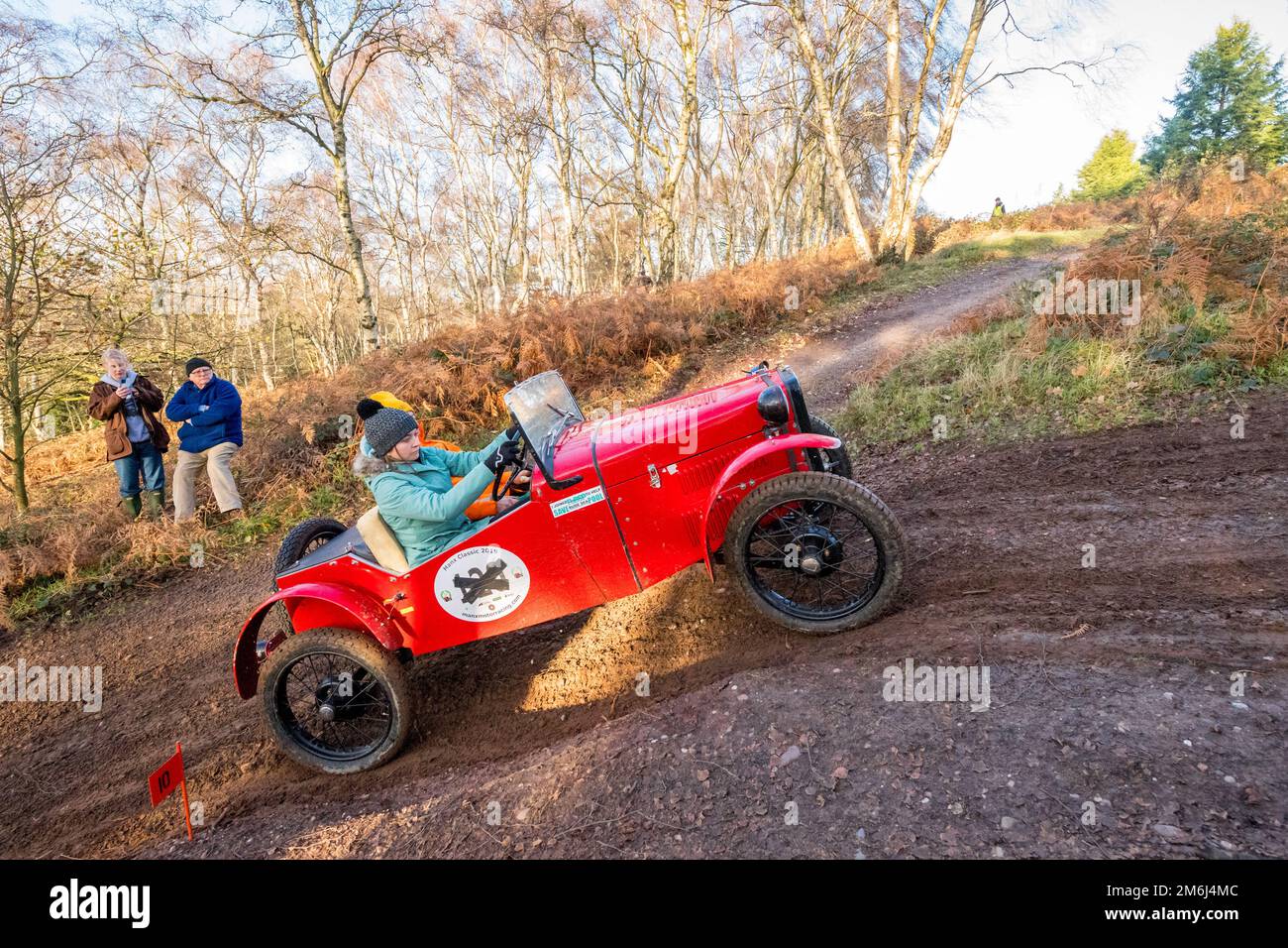 The Pre War Austin 7 car club members taking part in the Dave Wilcox ...