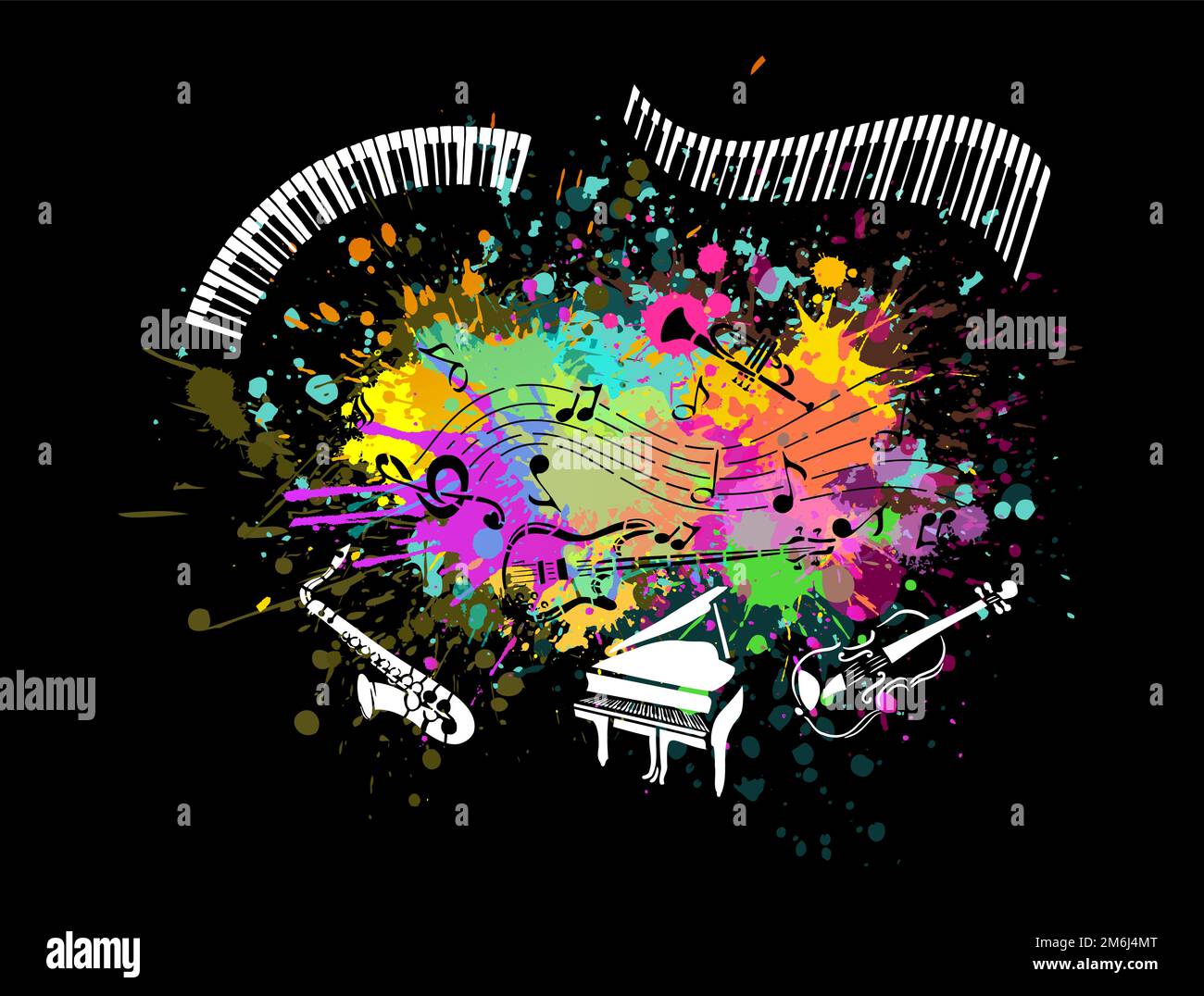 Music abstraction. Concer background . Vector illustration Stock Vector ...